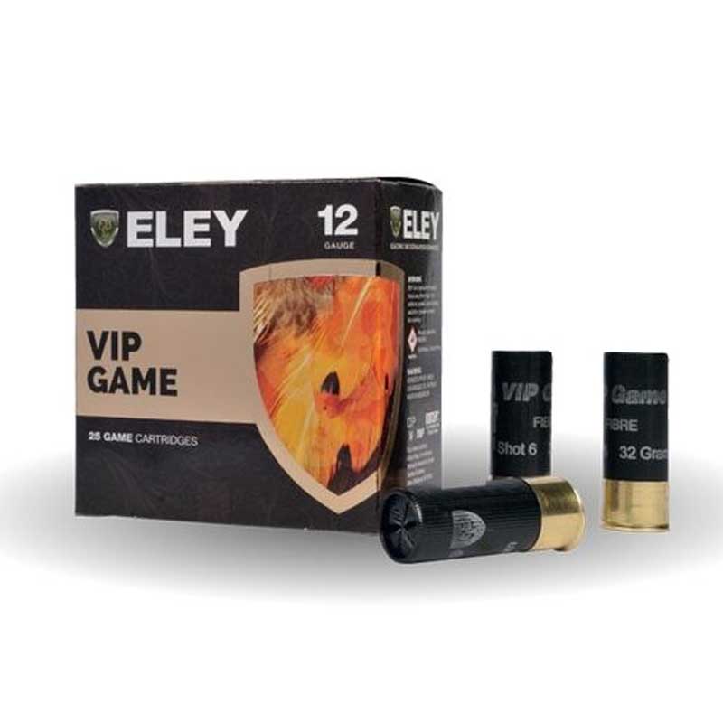 12G Eley VIP Game 32gr 67mm Fibre Wad #6 Lead - Bagnall and Kirkwood